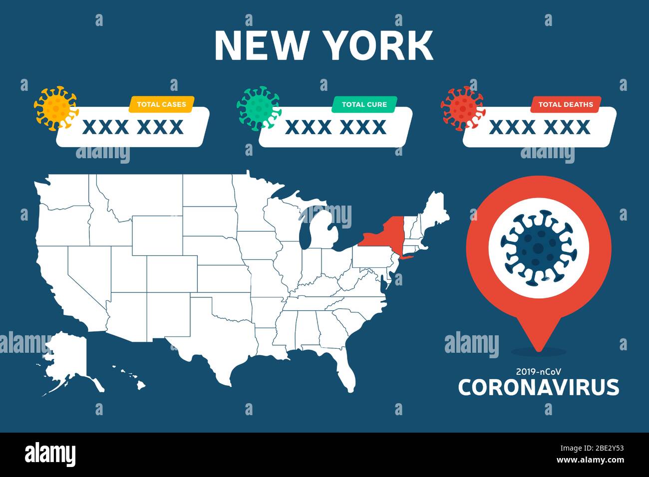 Us covid deaths map hi-res stock photography and images - Alamy