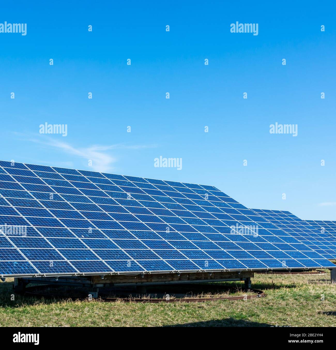 Innovative energy creation in a solar park Stock Photo - Alamy