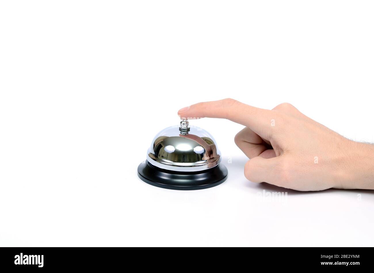 Hotel ring on a white background, reception concept Stock Photo - Alamy