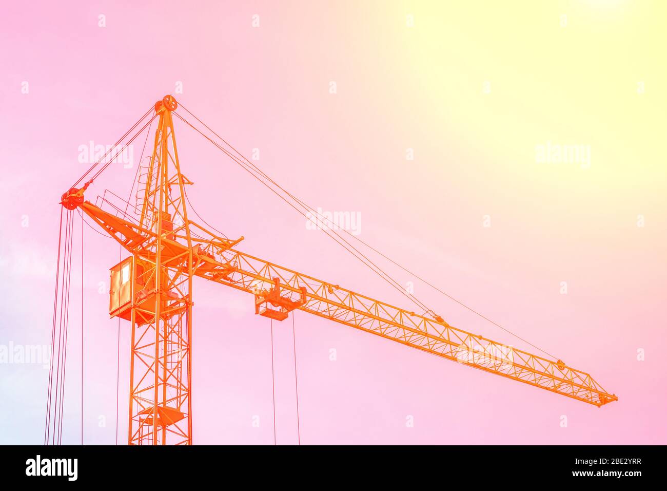 Construction crane,Building crane and buildings under construction ...