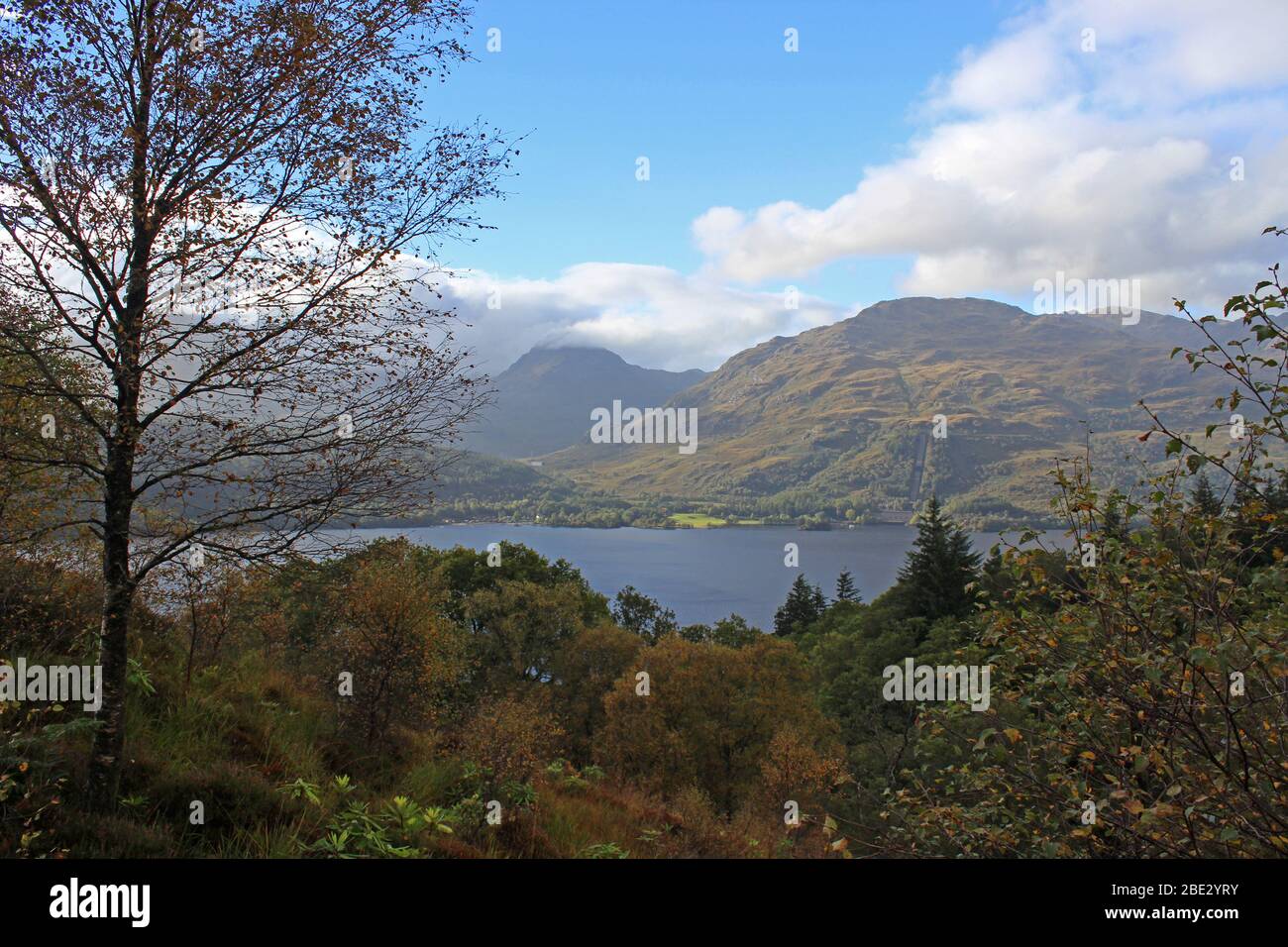Rob Roy viewpoint Inversnaid Loch Lomond Trossachs Scotland Stock Photo ...