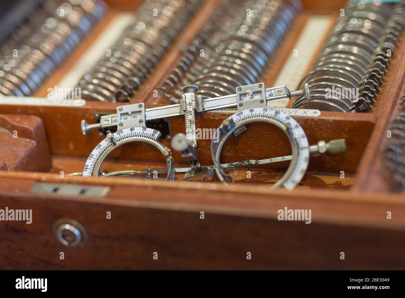 Adjustable Optical Frame for Test Lens, Optics, Optometry Stock Photo ...