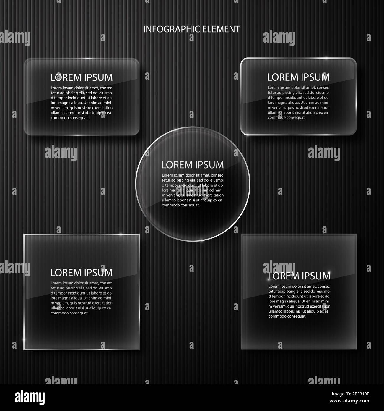 Modern minimal black infographics design element for business ...
