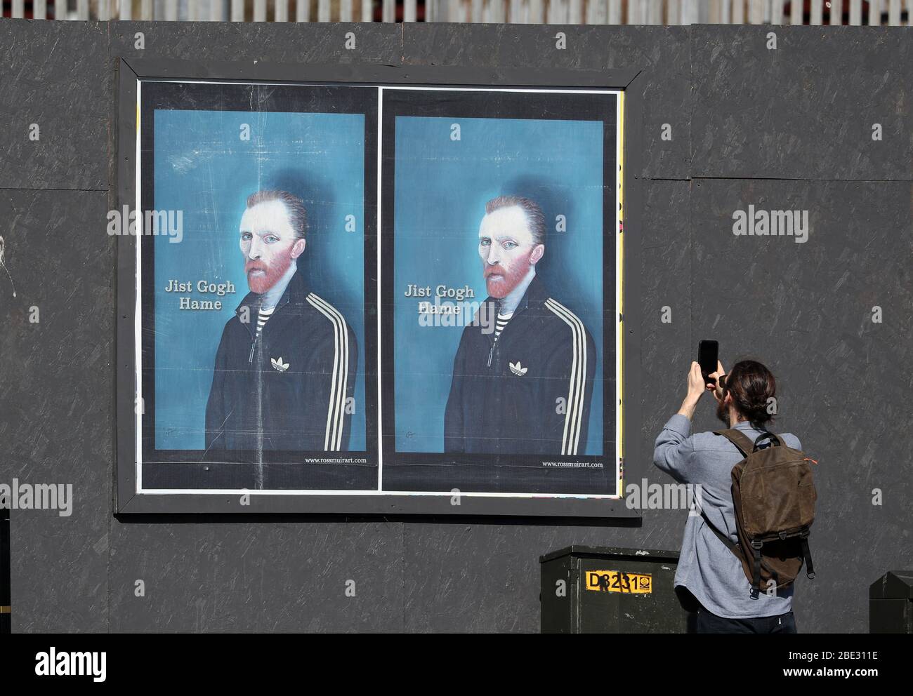 Artwork by Ross Muir featuring his signature Vincent van Gogh portrait ...