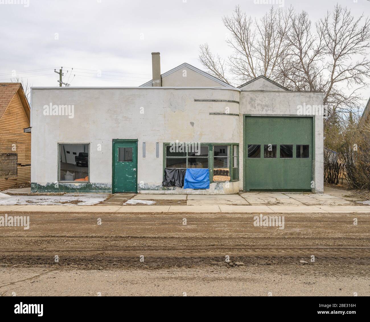Abandoned Service Station in Champion, Alberta, Canada Stock Photo - Alamy
