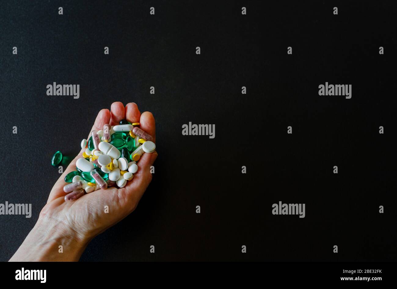 Woman medication lots hi-res stock photography and images - Alamy