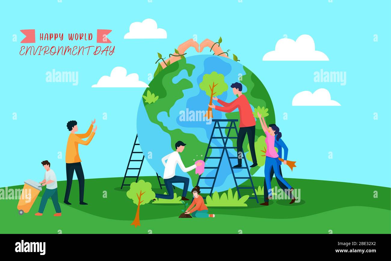 Hand planting green earth Stock Vector Images - Alamy