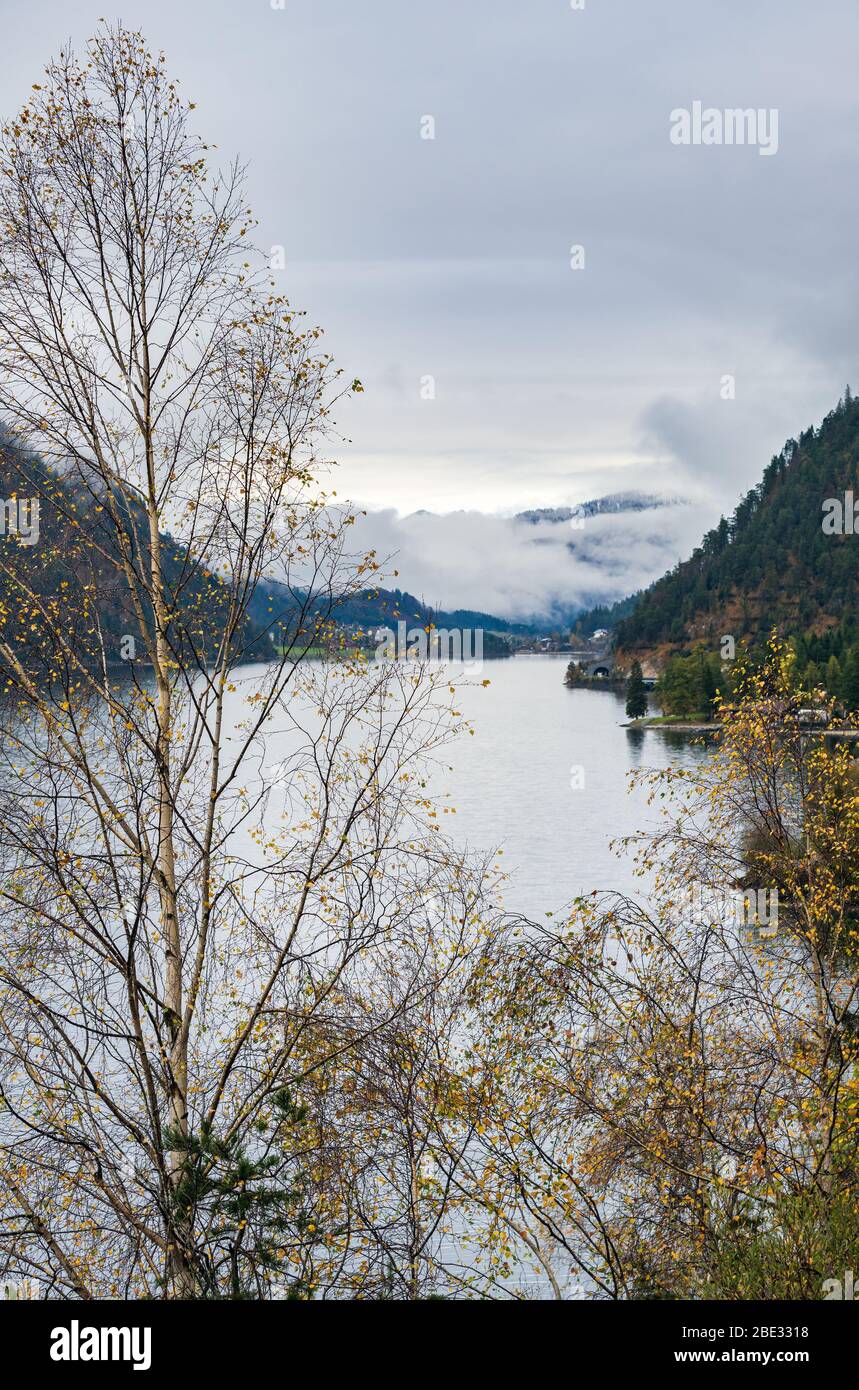 Mountain alpine autumn lake Achensee, Alps, Tirol, Austria. Picturesque ...