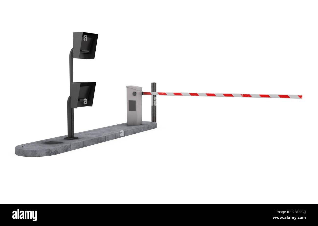 Automatic barrier stop sign hi-res stock photography and images - Alamy