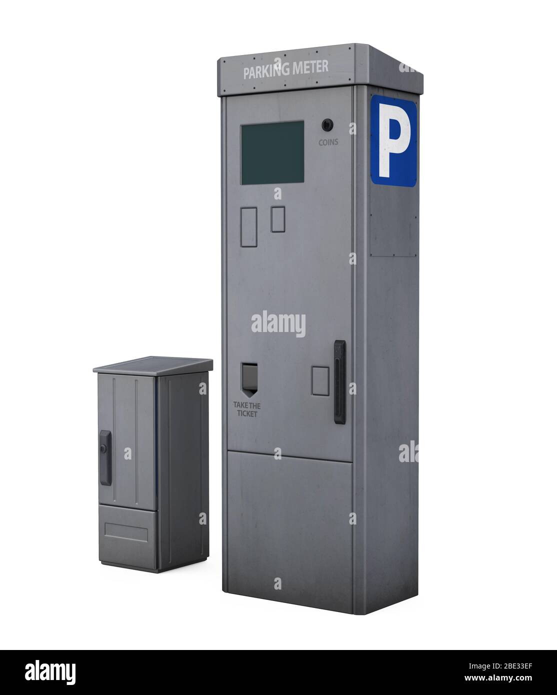 Parking Meter Isolated Stock Photo - Alamy