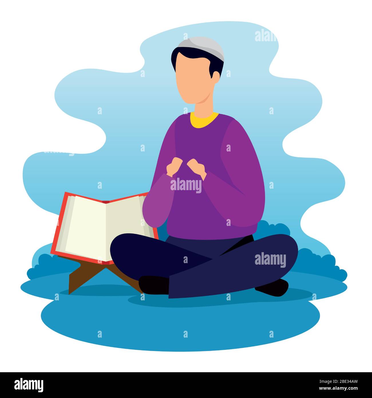 Arab man sitting Stock Vector Images - Alamy