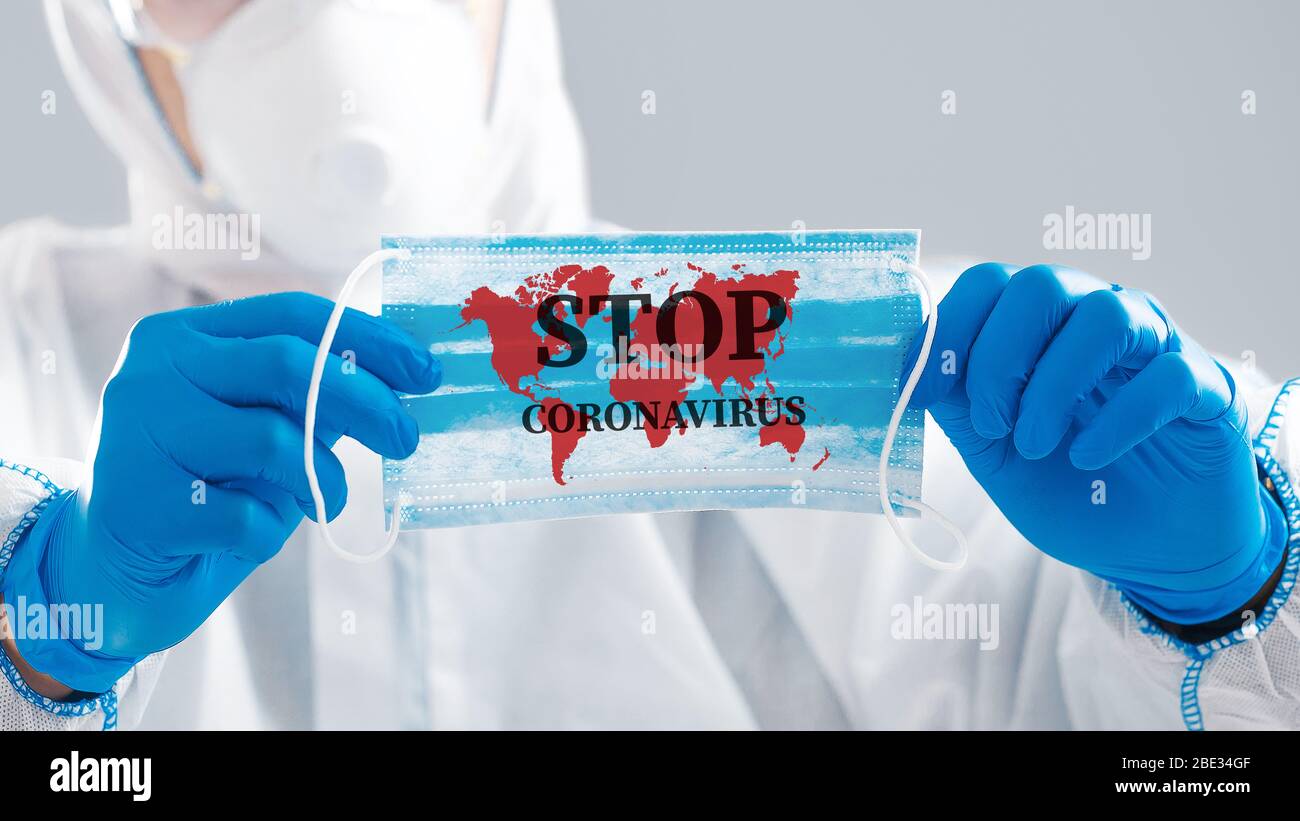 Medical mask world map hi-res stock photography and images - Alamy