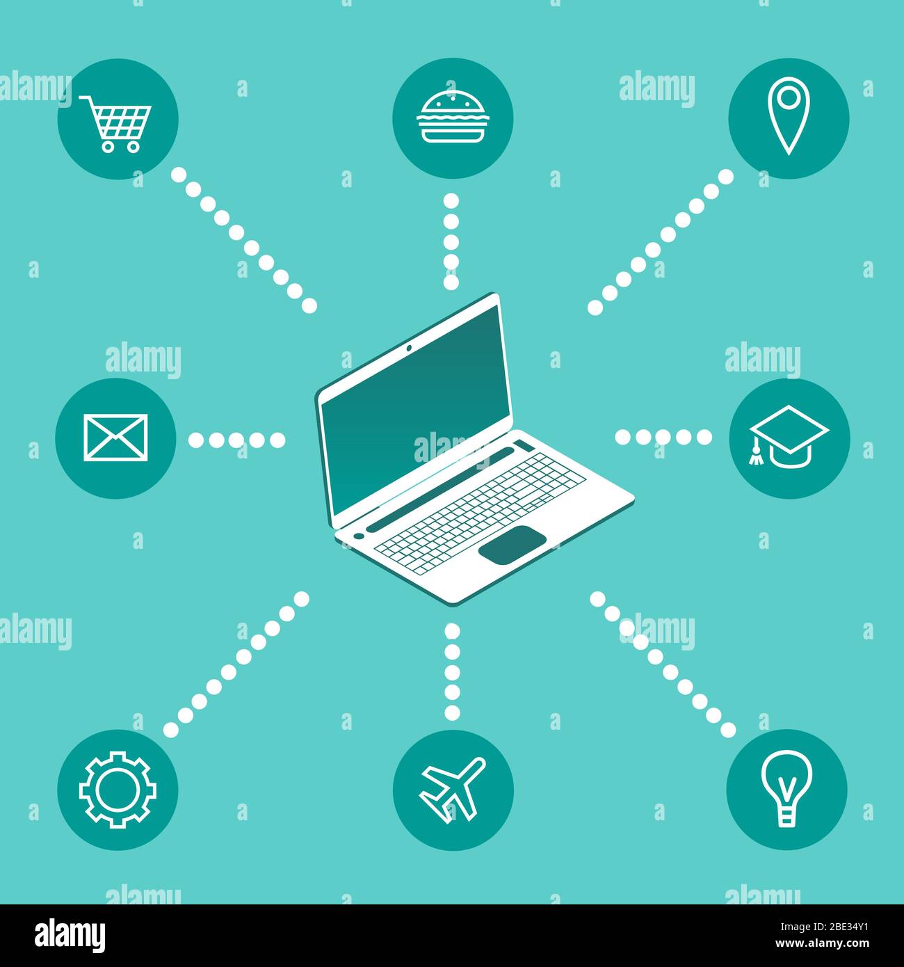 Sending by air Stock Vector Images - Alamy