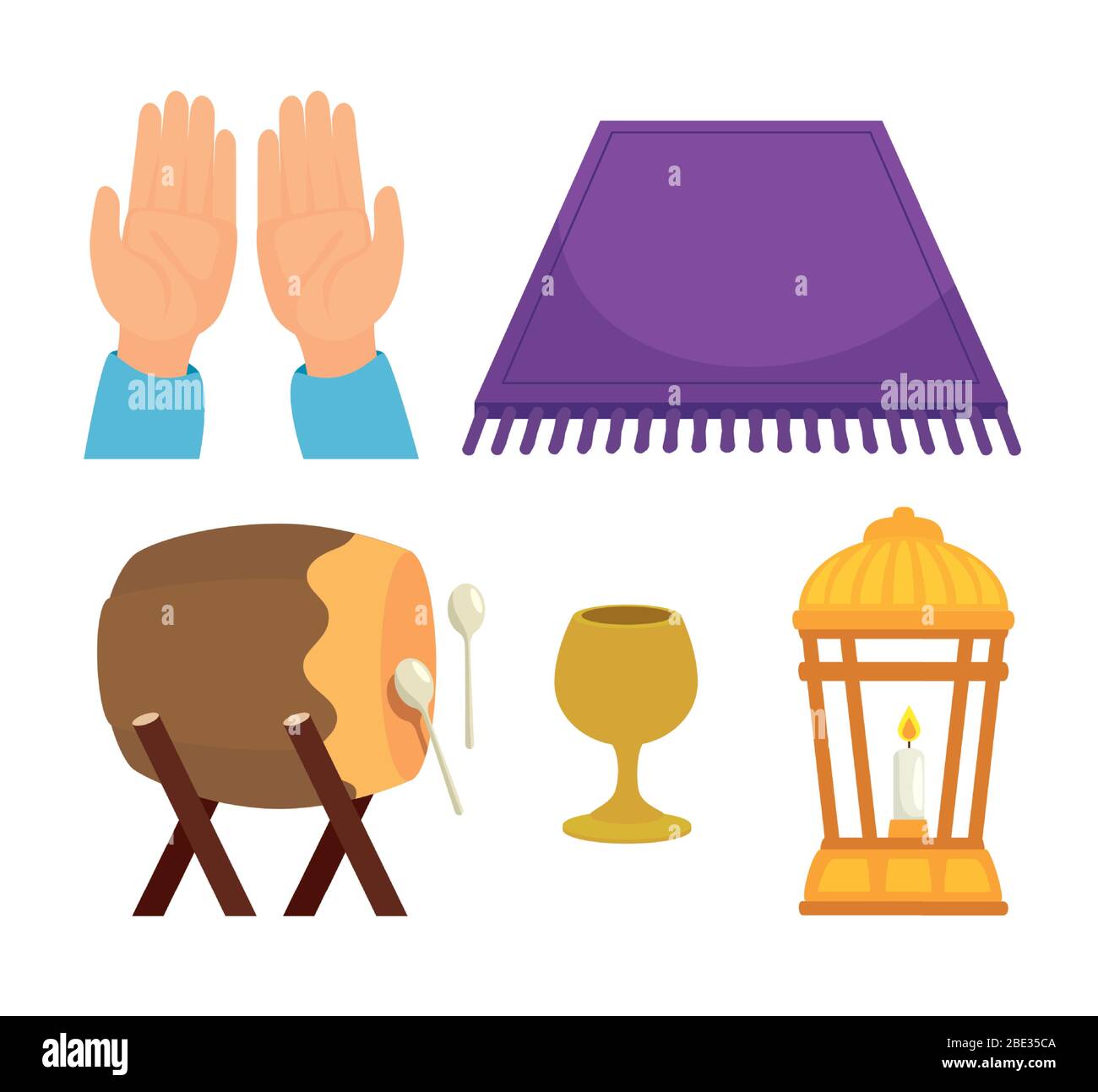 Muslim culture icons Cut Out Stock Images & Pictures - Alamy