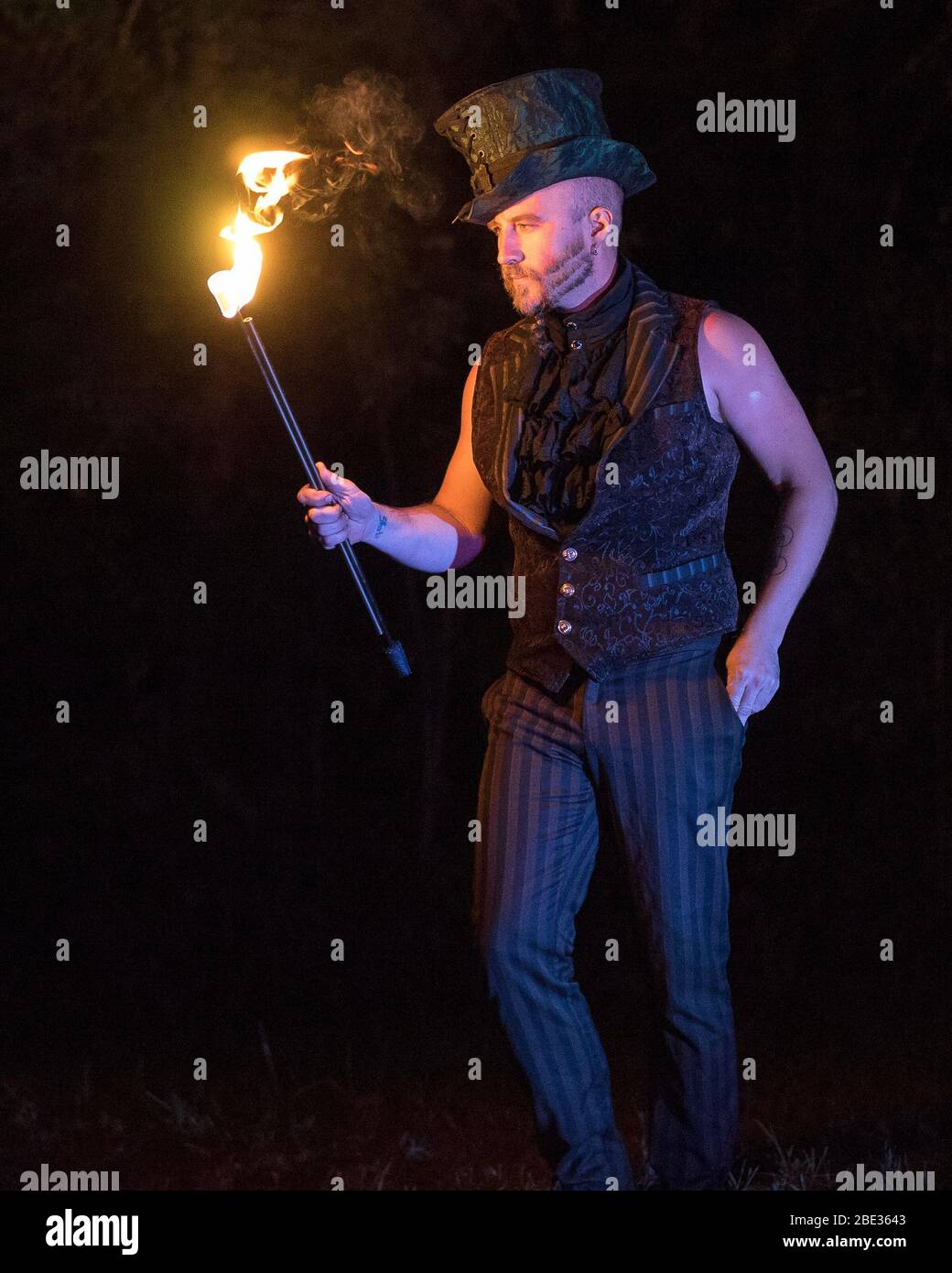 Vintage Circus Fire Breather