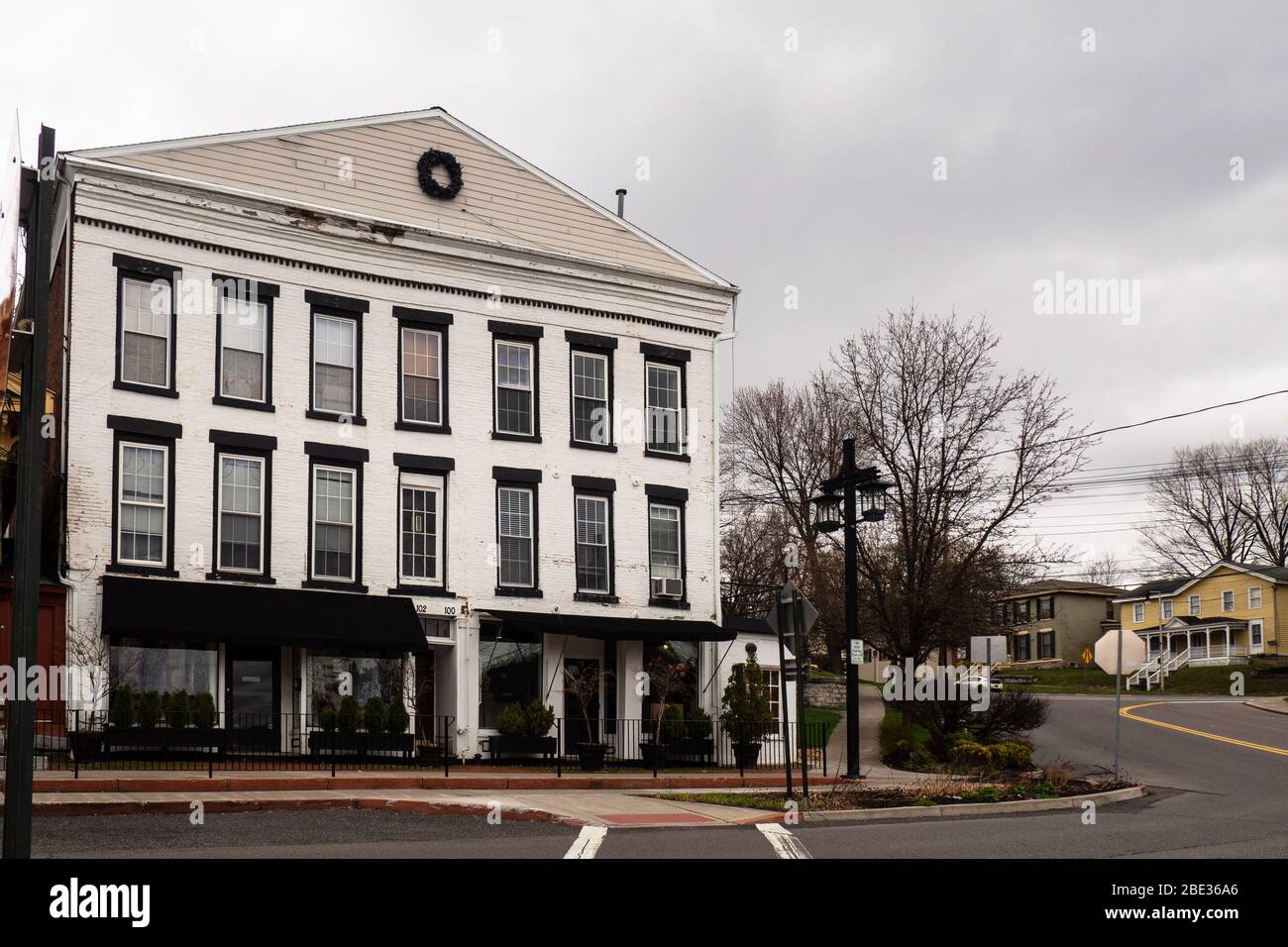 Small colonial town landscape hi-res stock photography and images - Alamy