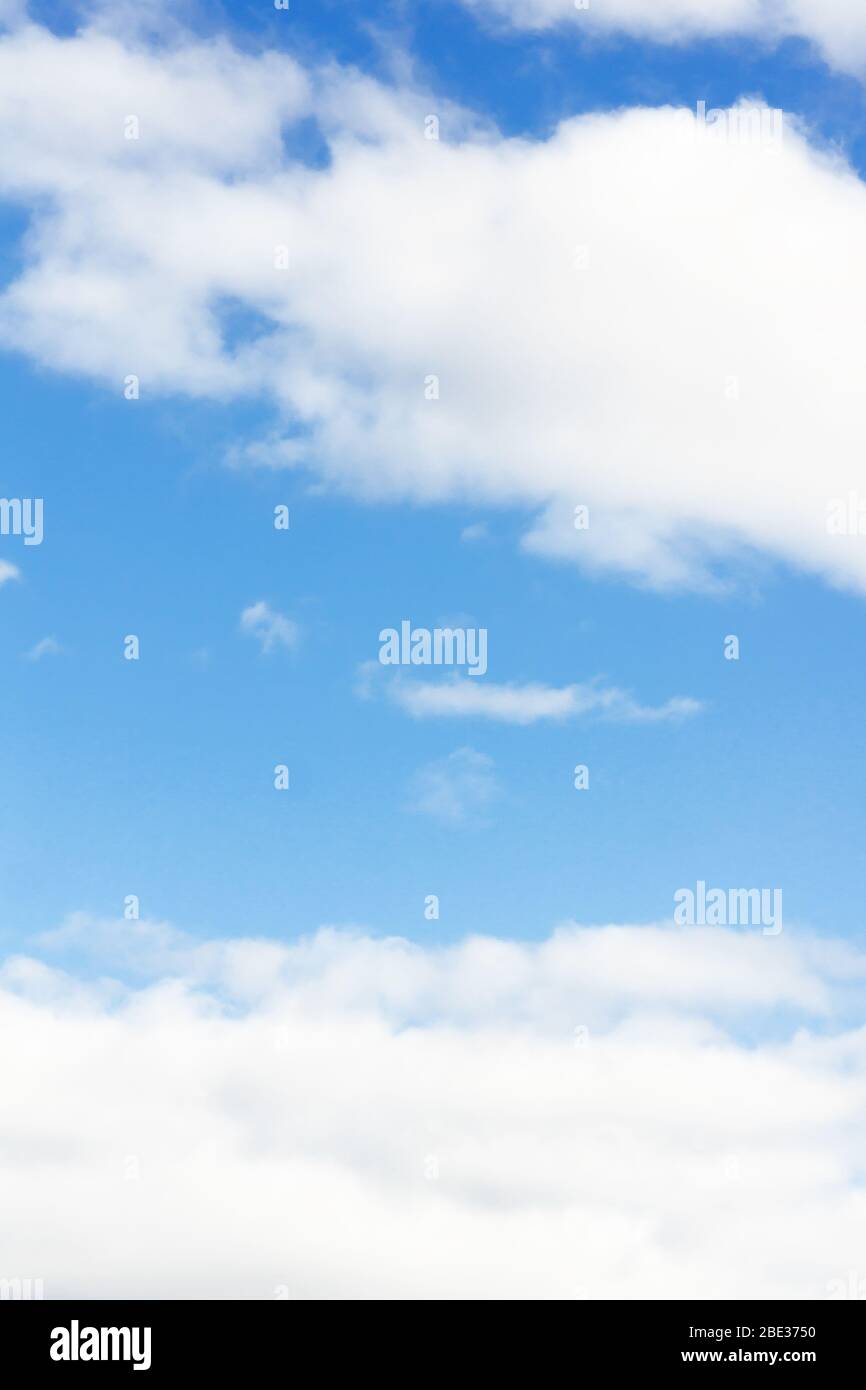blue sky with flying white light clouds Stock Photo - Alamy