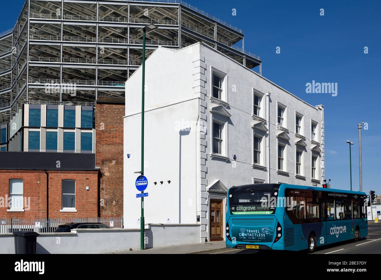 New Construction Building near old Building Nottingham city centre ...