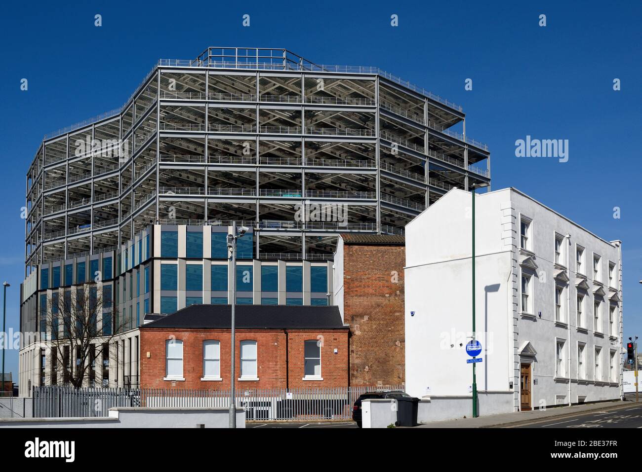 New Construction Building near old Building Nottingham city centre ...