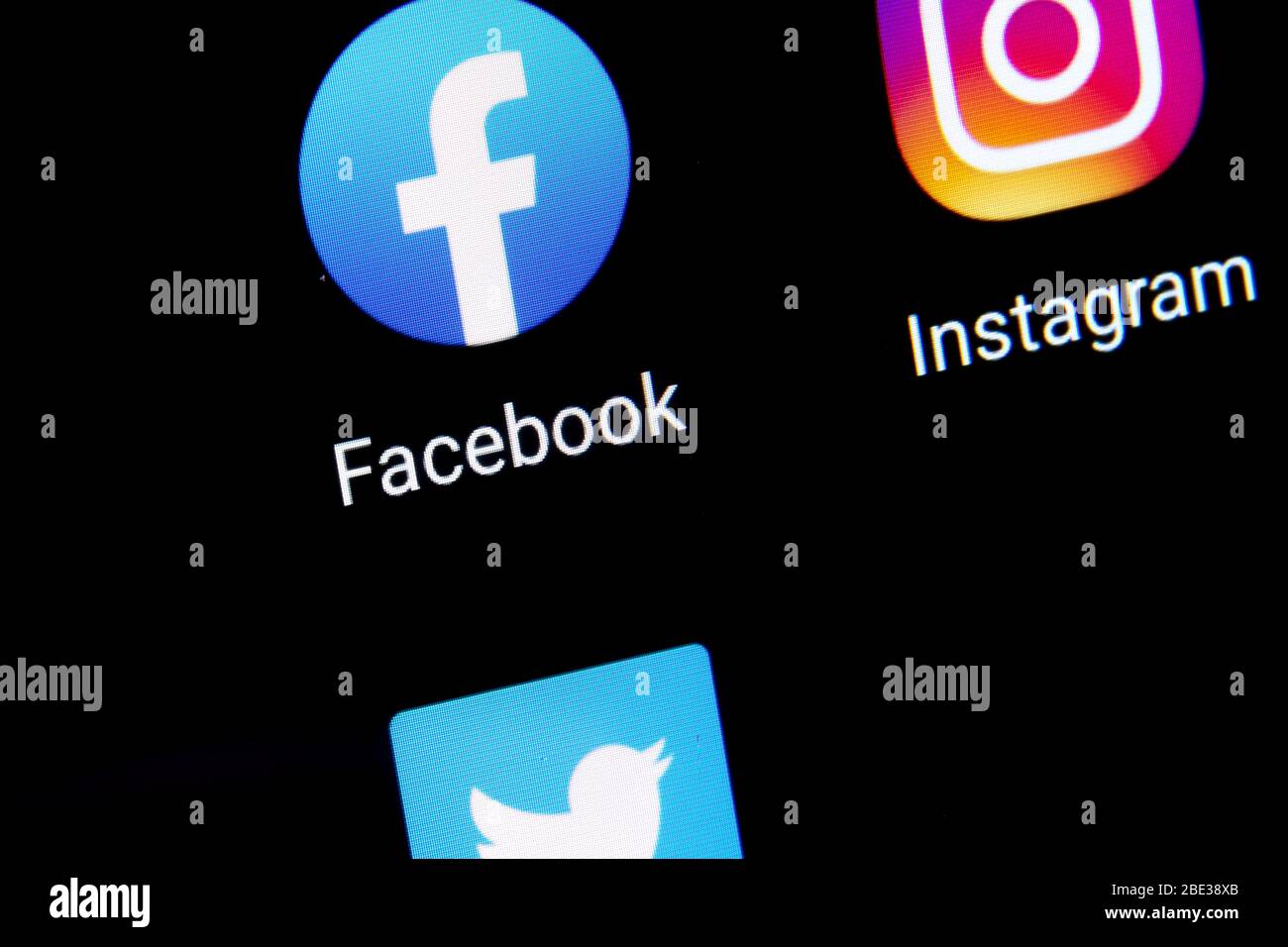 Photo illustration facebook logo hi-res stock photography and images ...