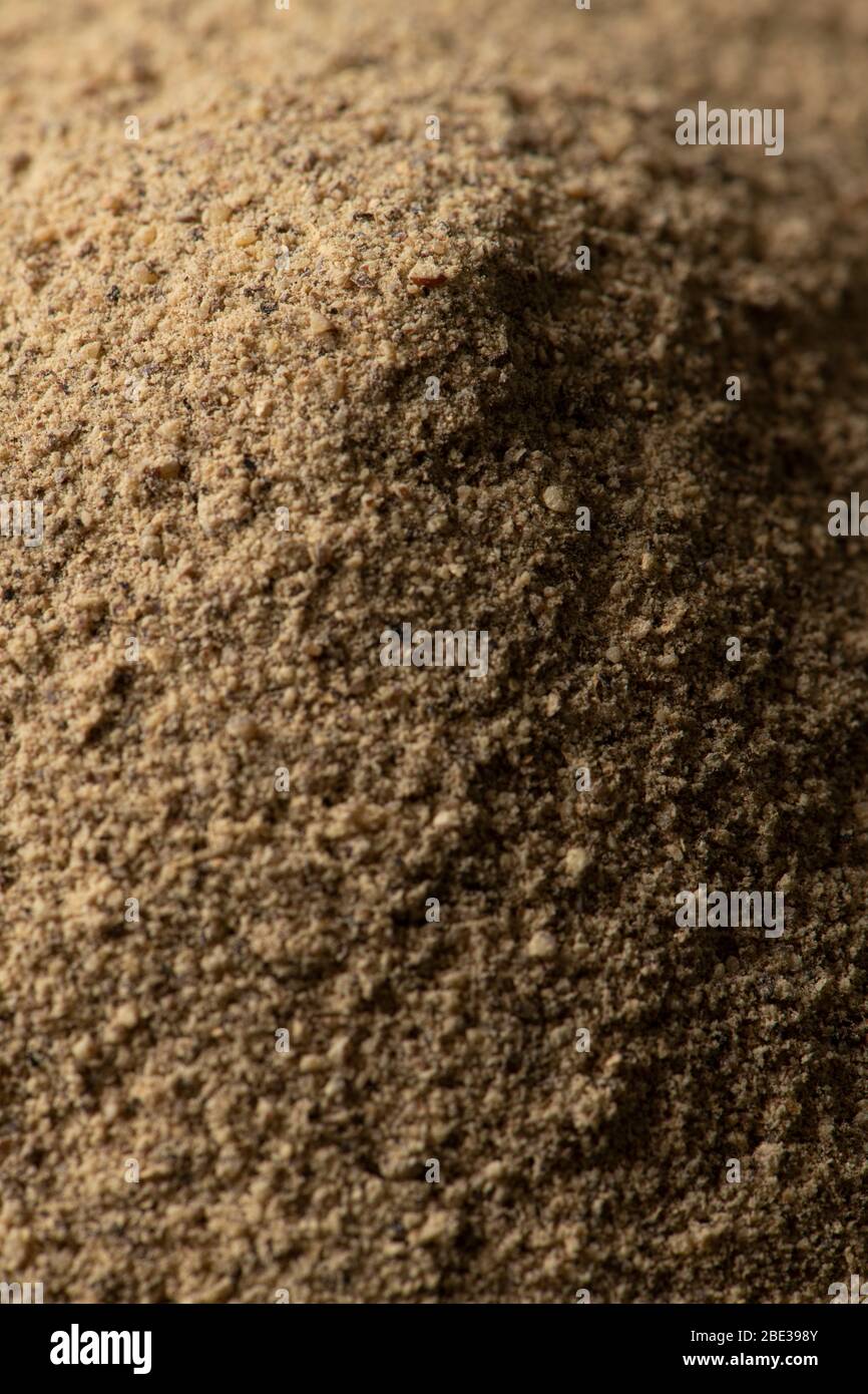 Ground White Pepper texture, full frame background Stock Photo - Alamy