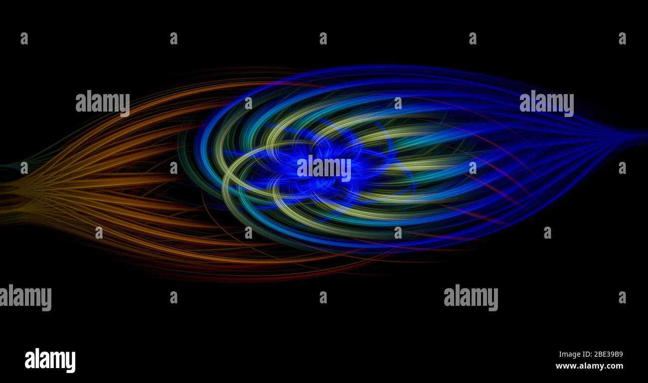 colorful swirls effect, digitale effect Stock Photo - Alamy