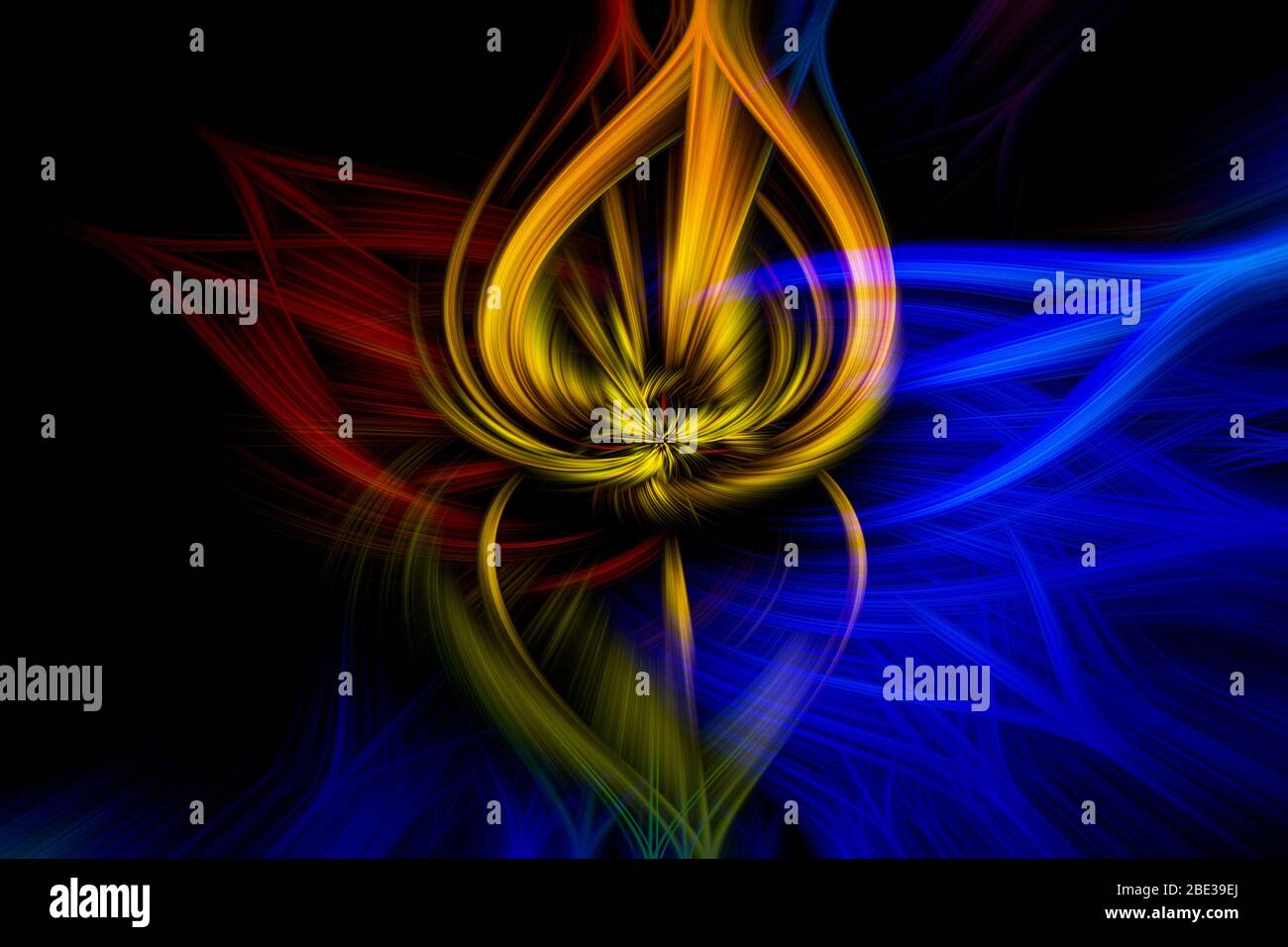 colorful swirls effect, digitale effect Stock Photo - Alamy