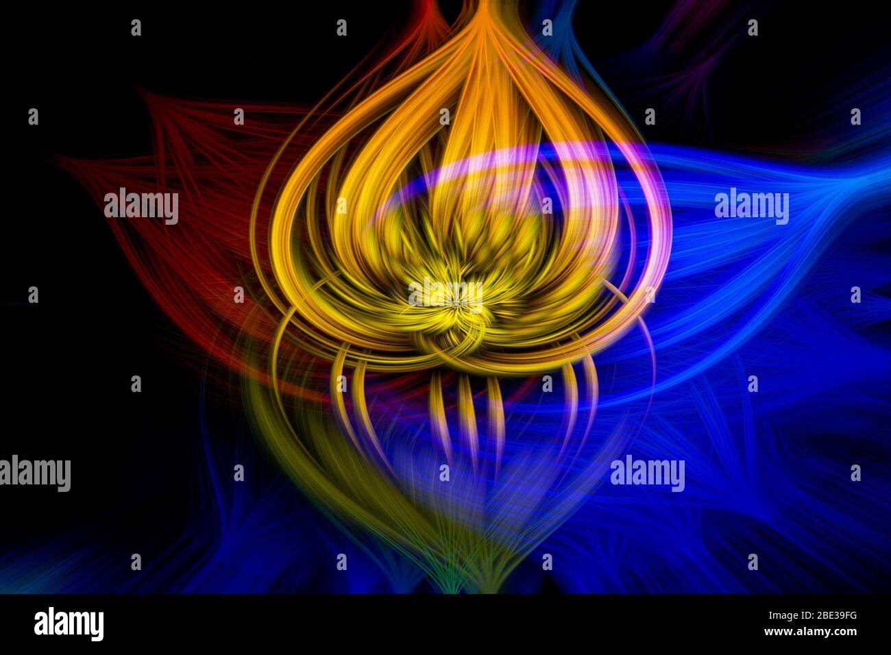 colorful swirls effect, digitale effect Stock Photo - Alamy