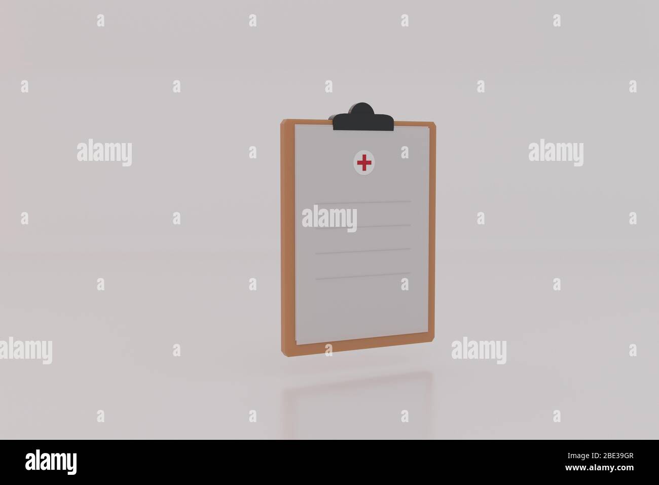 medical healthcare clipboard with blank white paper Stock Photo - Alamy