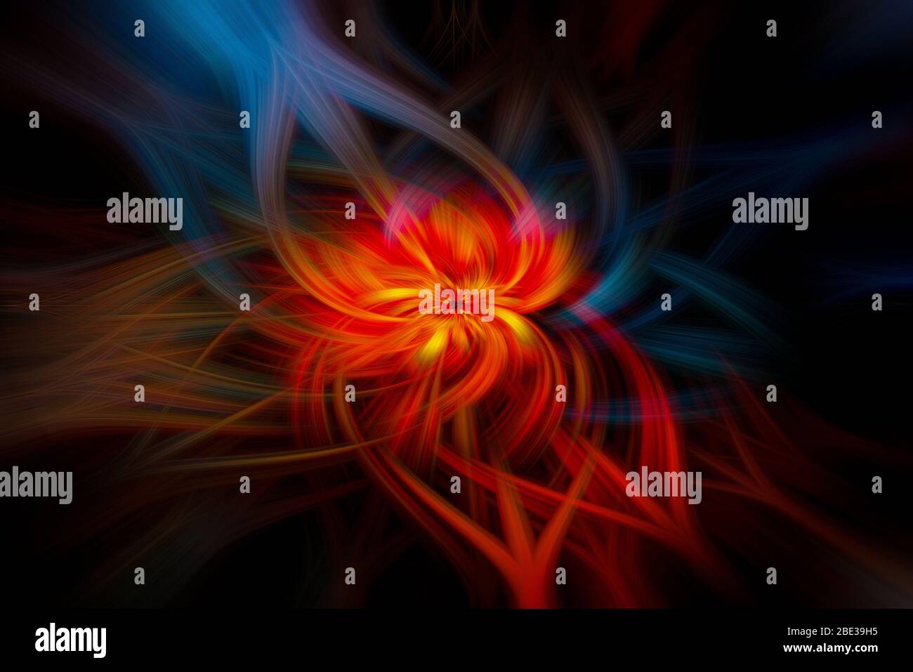 colorful swirls effect, digitale effect Stock Photo - Alamy