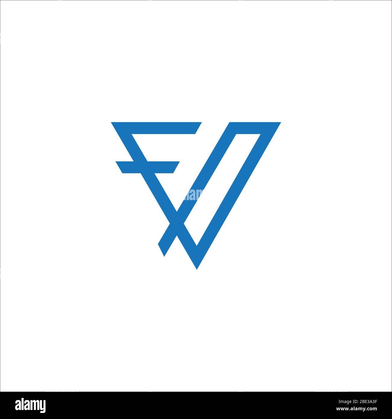 Initial letter fv logo or vf logo vector design template Stock Vector ...