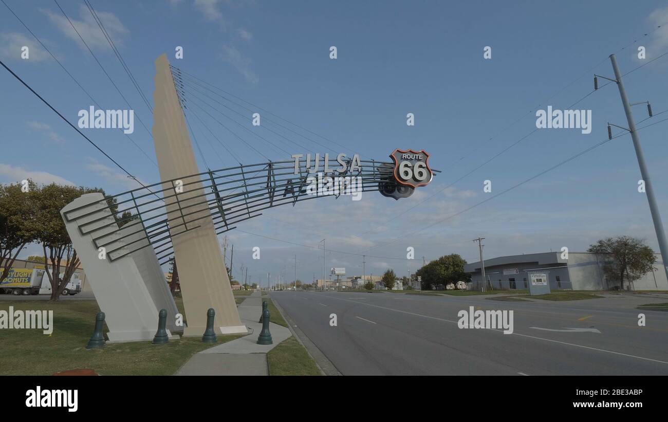 Tulsa route 66 gate hi-res stock photography and images - Alamy