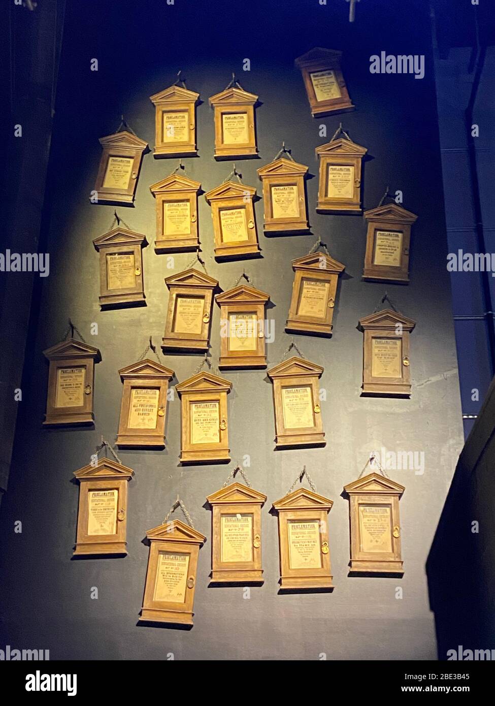 Wall of Educational Decrees - Harry Potter WB Studio Tour Stock Photo ... Wall of Educational Decrees - Harry Potter WB Studio Tour Stock Photo ...