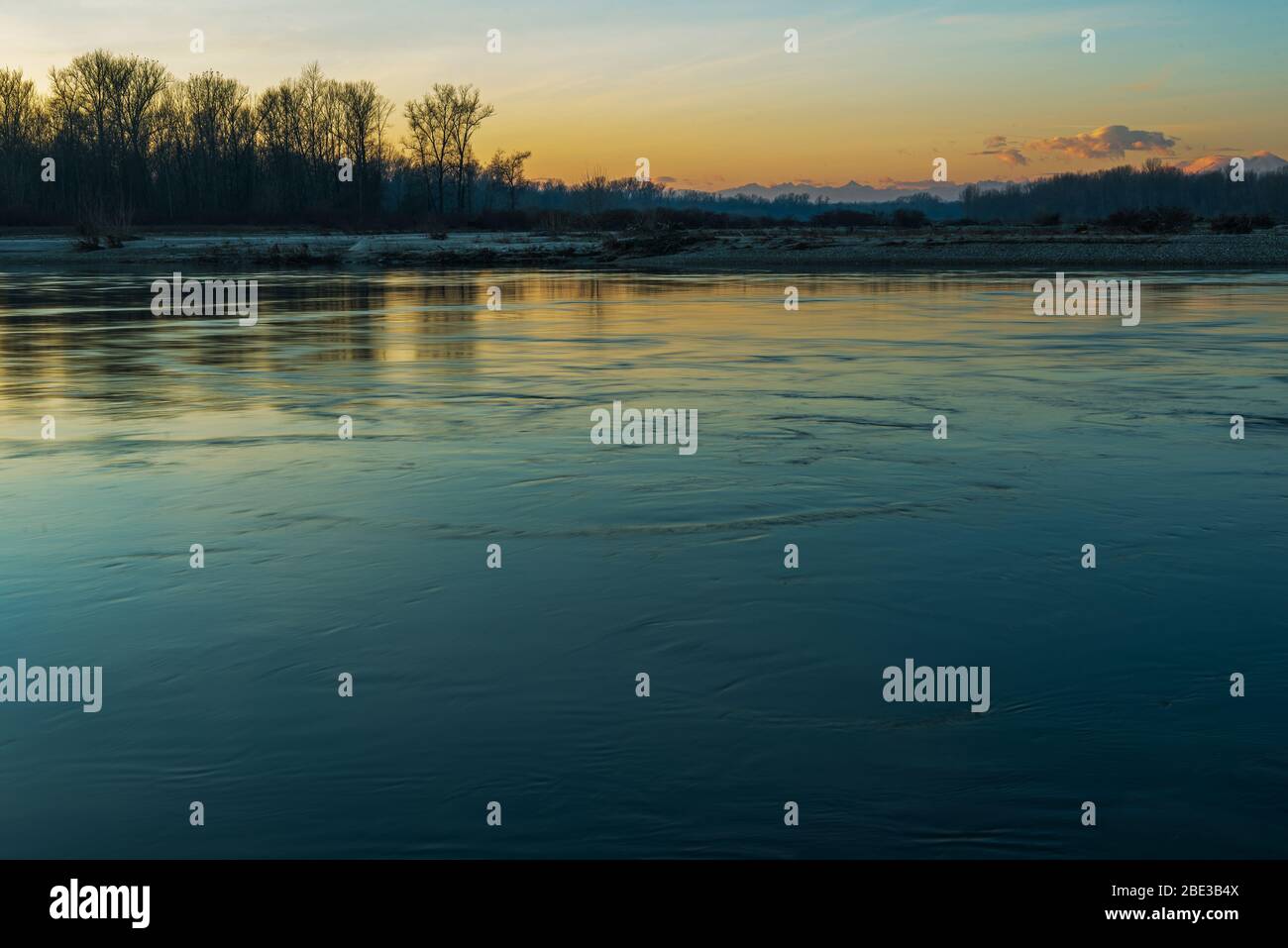 Beautiful sunset in ticino natural hi-res stock photography and images ...