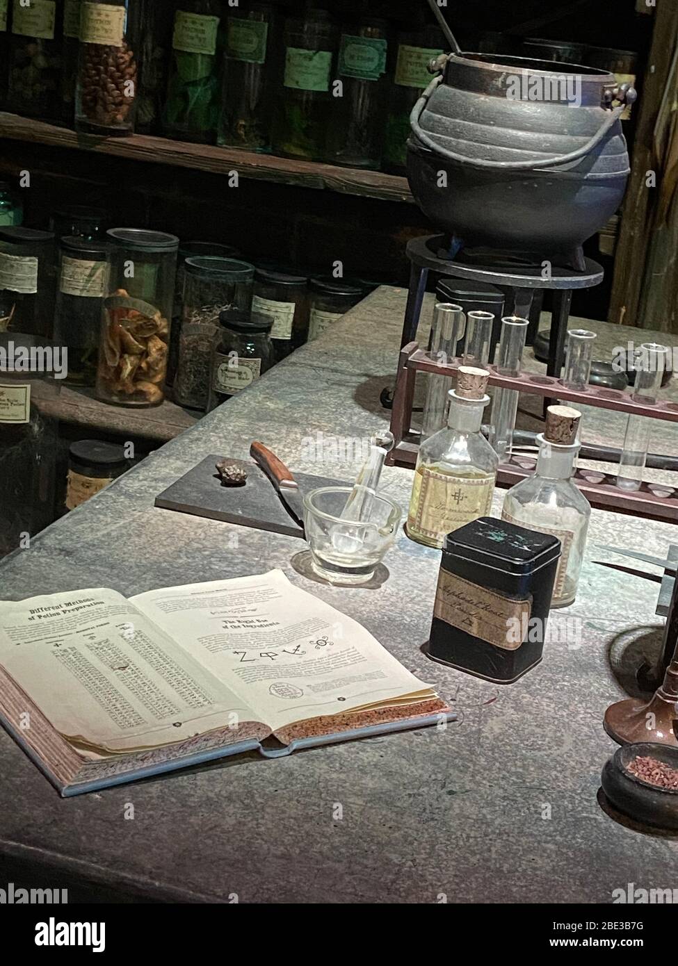 Potions Class - Harry Potter WB Studio Tour Stock Photo - Alamy