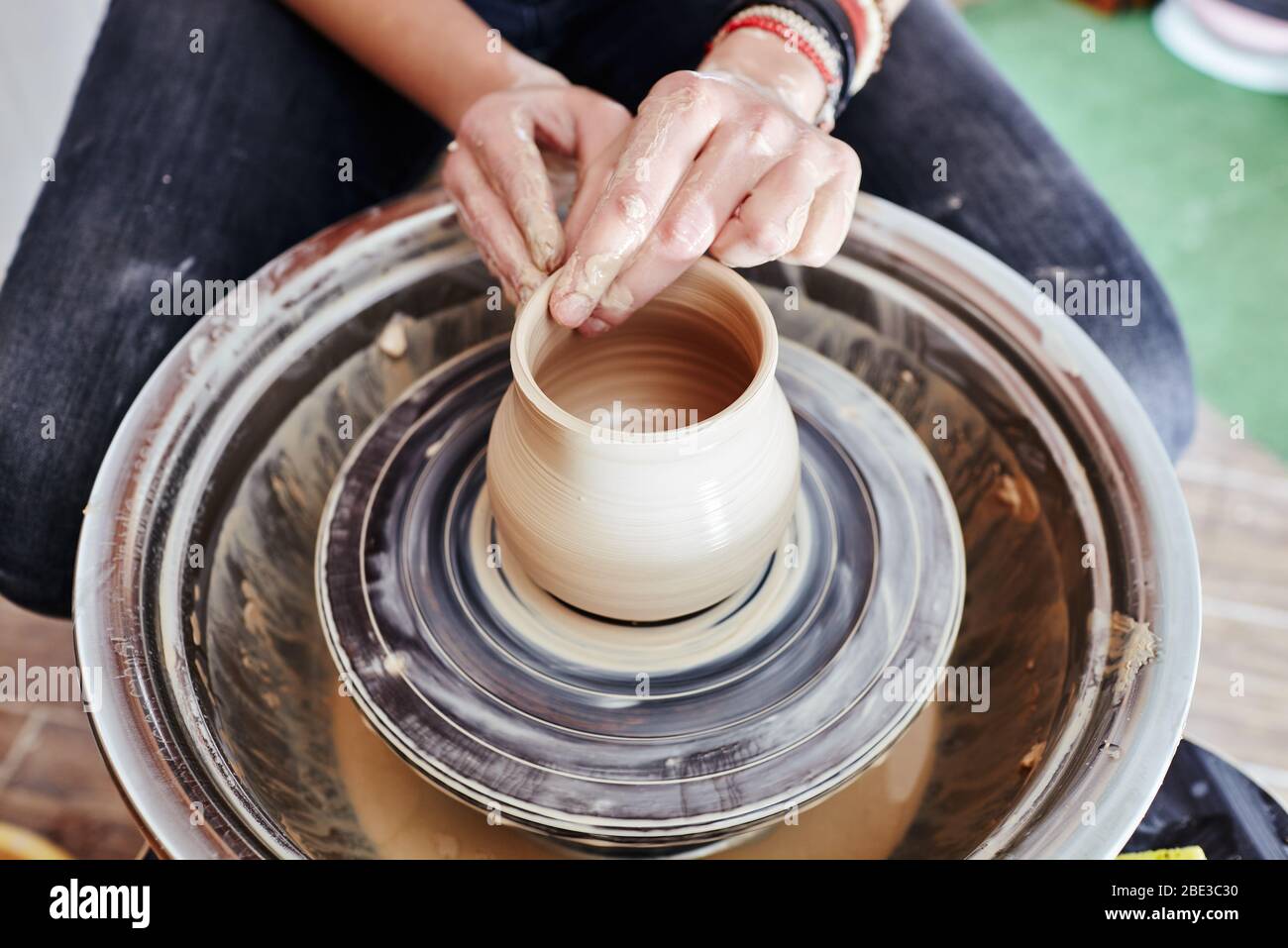 Pottery making process hi-res stock photography and images - Alamy