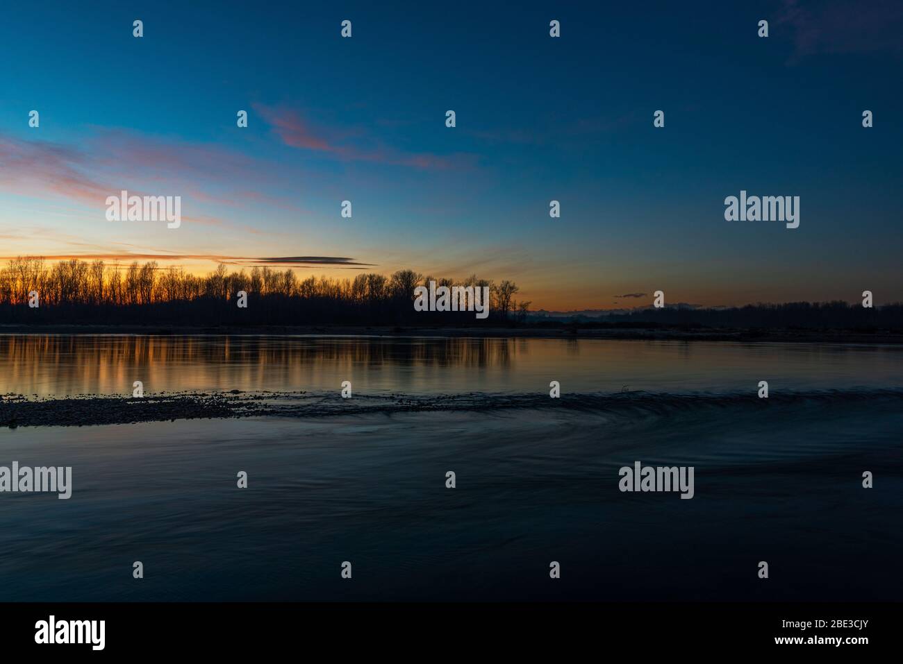 Beautiful sunset in ticino natural hi-res stock photography and images ...