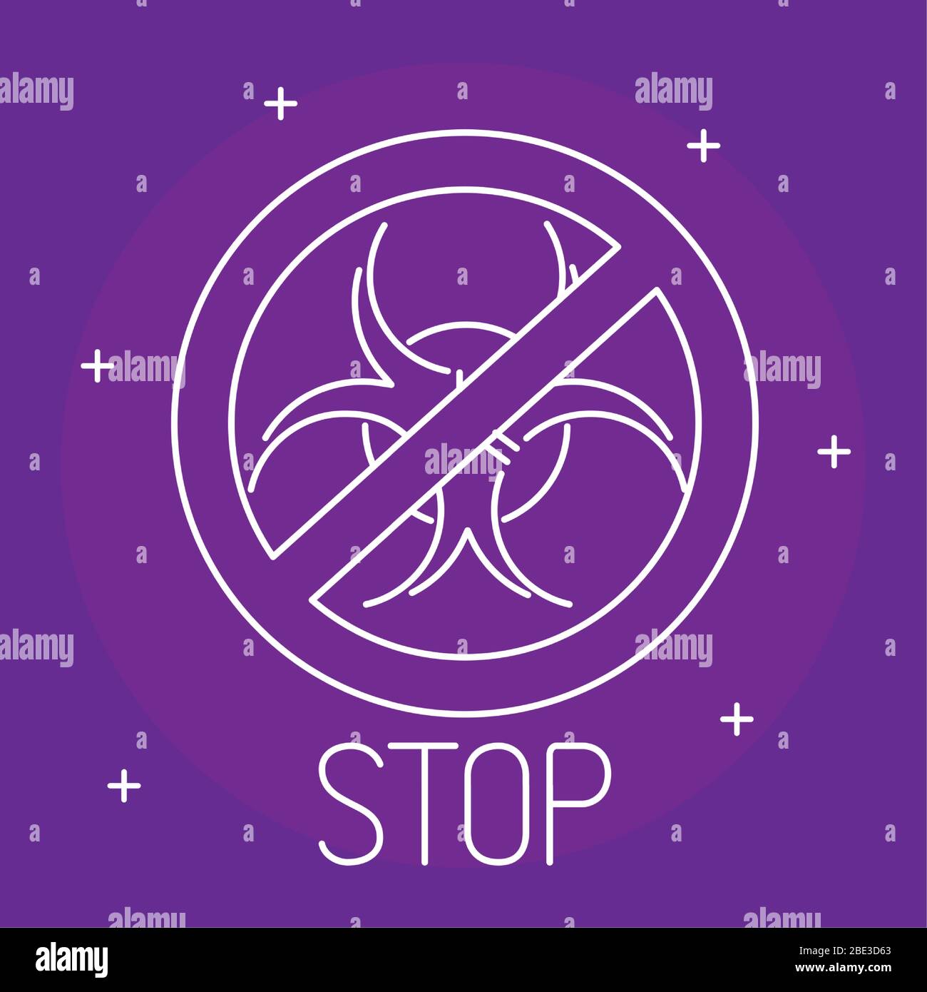 biohazard symbol in forbidden signal Stock Vector Image & Art - Alamy