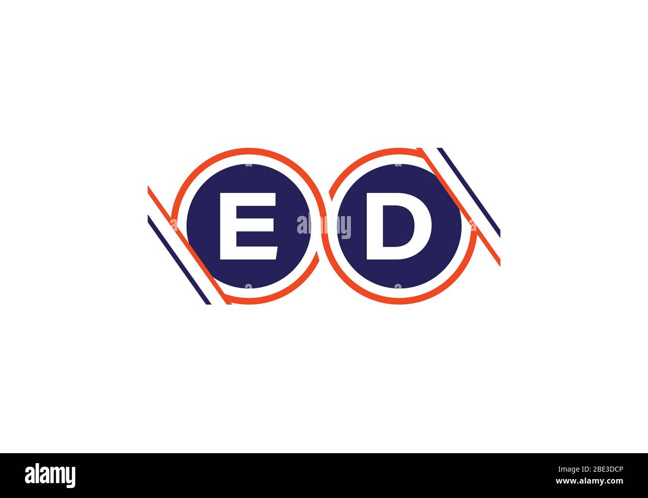 E D Initial Letter Logo design vector template, Graphic Alphabet Symbol ...