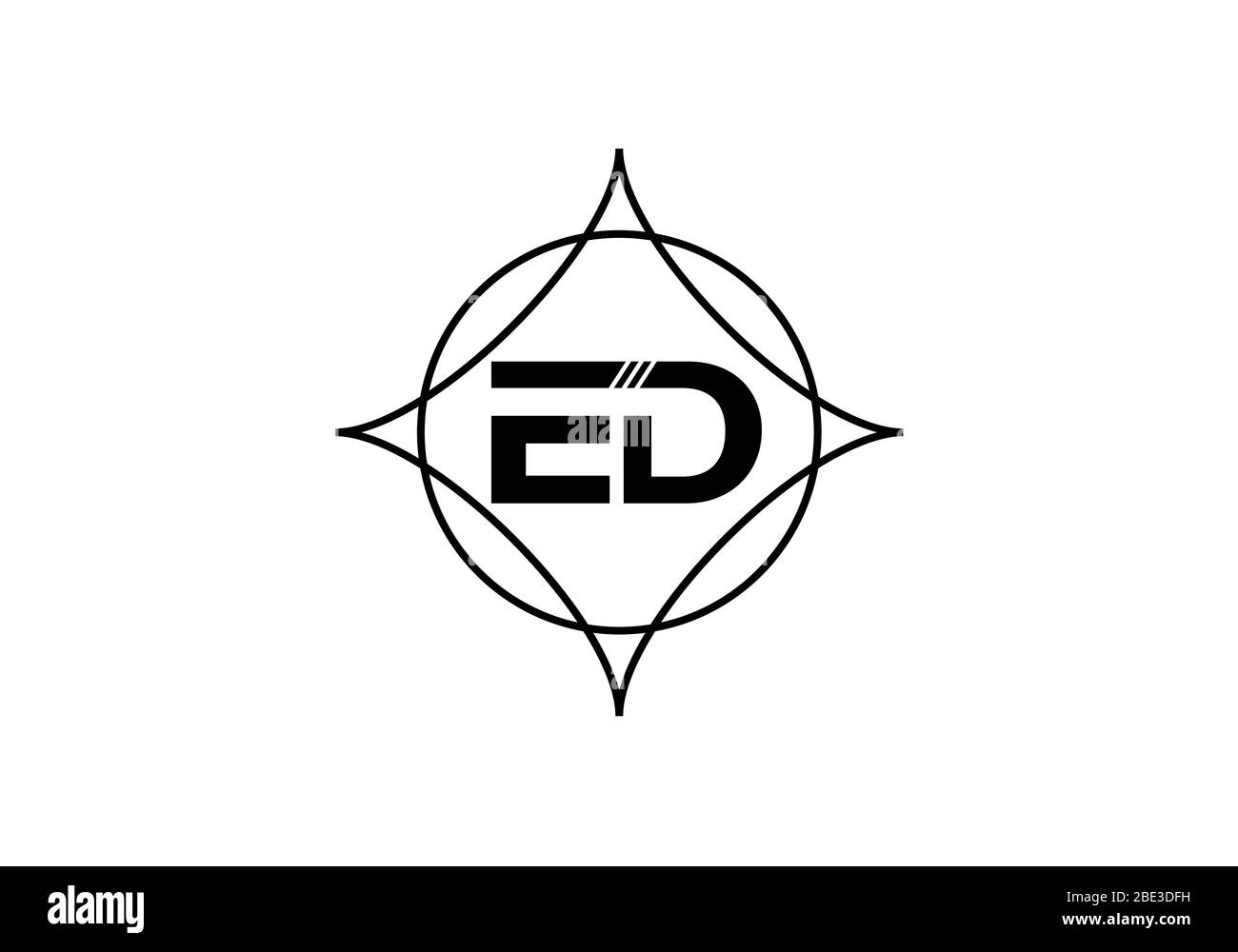 E D Initial Letter Logo design vector template, Graphic Alphabet Symbol ...