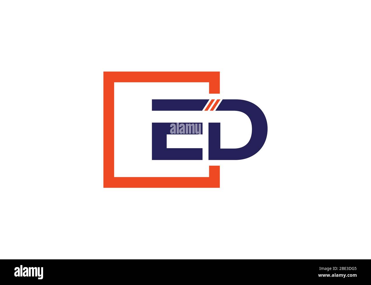 E D Initial Letter Logo design vector template, Graphic Alphabet Symbol ...