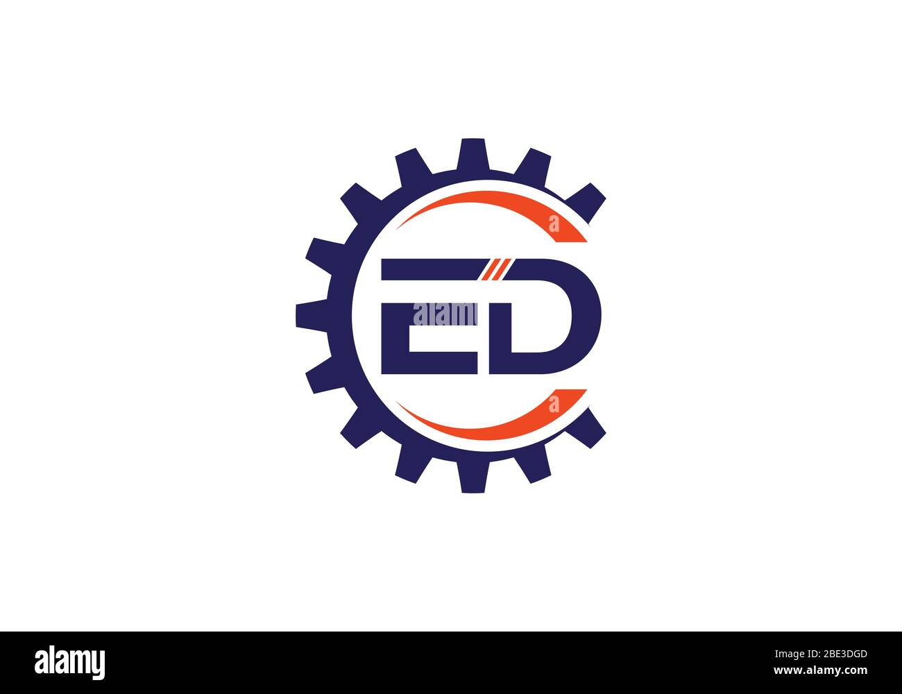 E D Initial Letter Logo design vector template, Graphic Alphabet Symbol ...