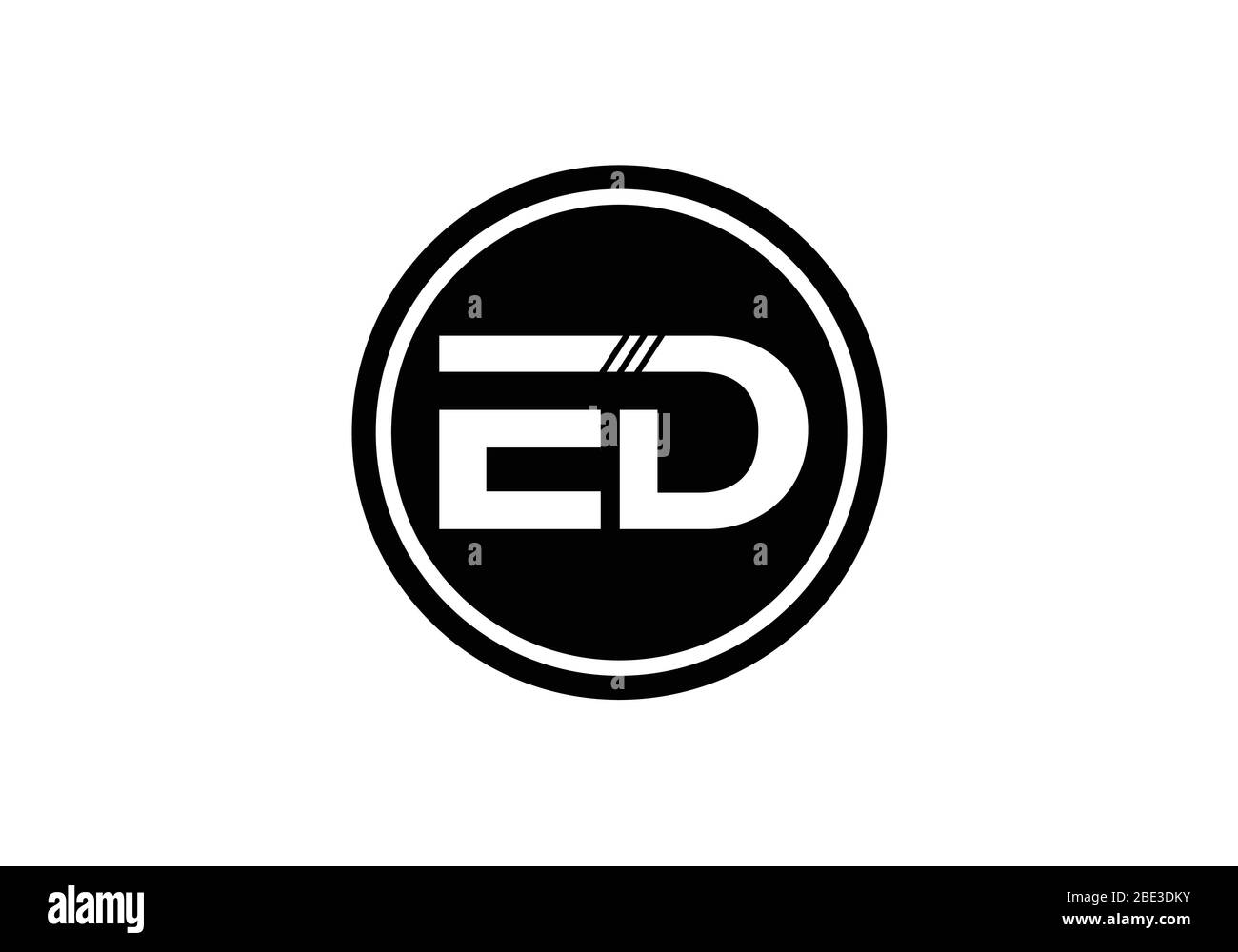 E D Initial Letter Logo design vector template, Graphic Alphabet Symbol ...
