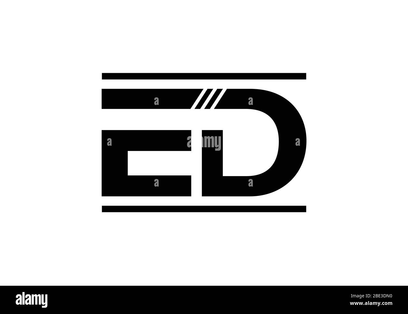 E D Initial Letter Logo design vector template, Graphic Alphabet Symbol ...