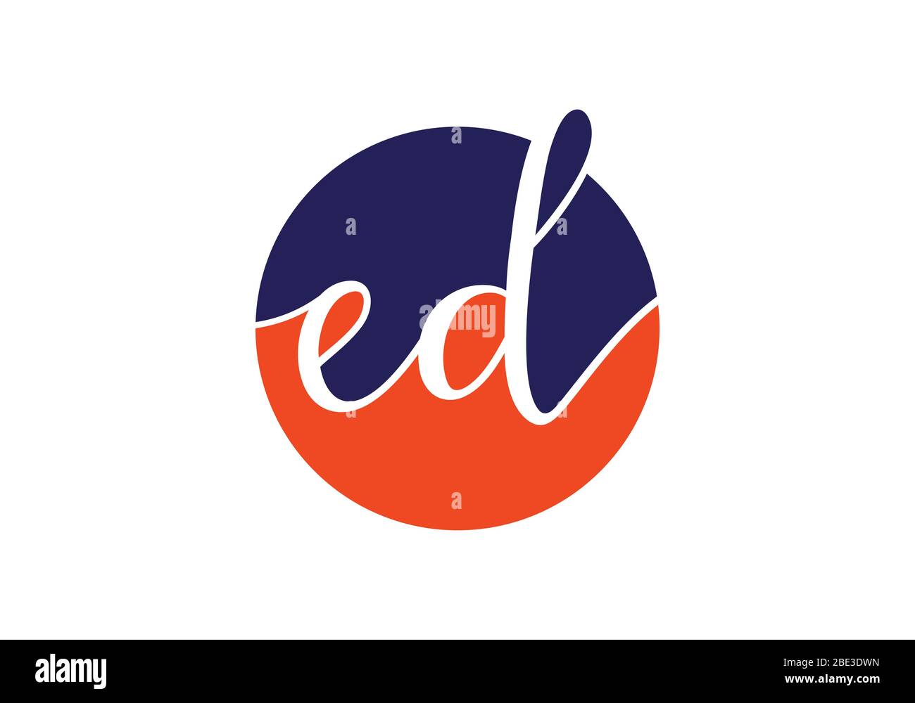 E D Initial Letter Logo design vector template, Graphic Alphabet Symbol ...