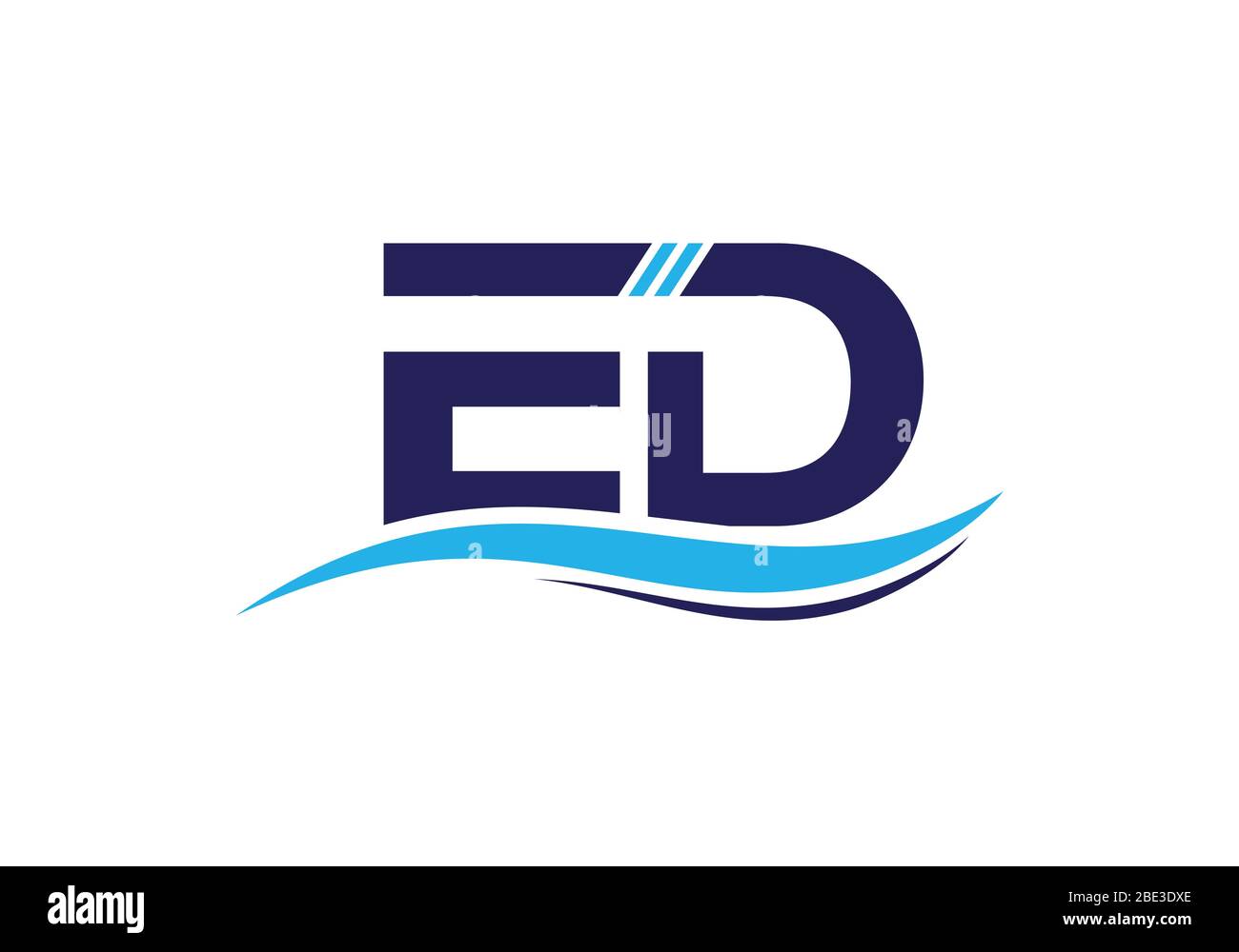 E D Initial Letter Logo design vector template, Graphic Alphabet Symbol ...
