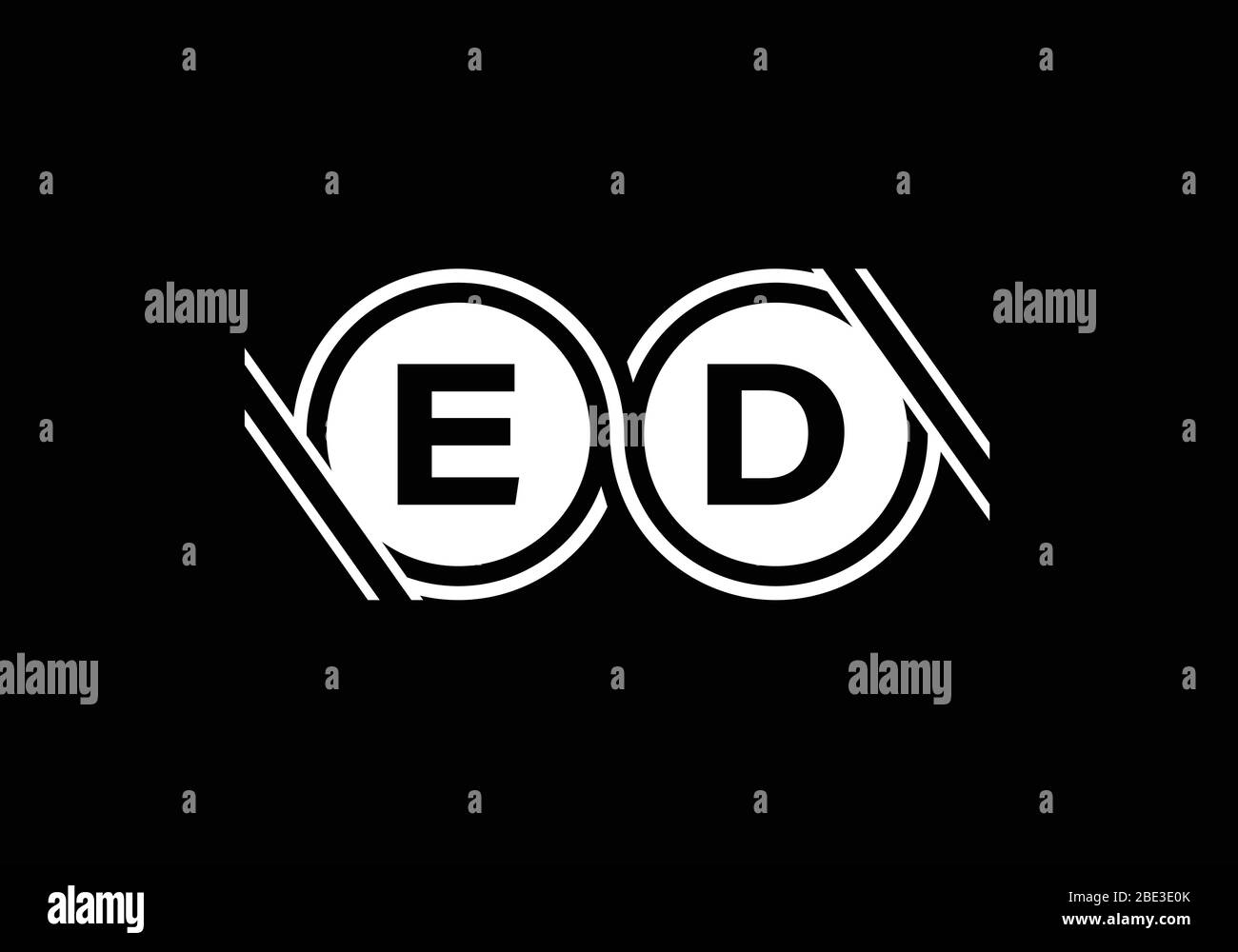 E D Initial Letter Logo design vector template, Graphic Alphabet Symbol ...