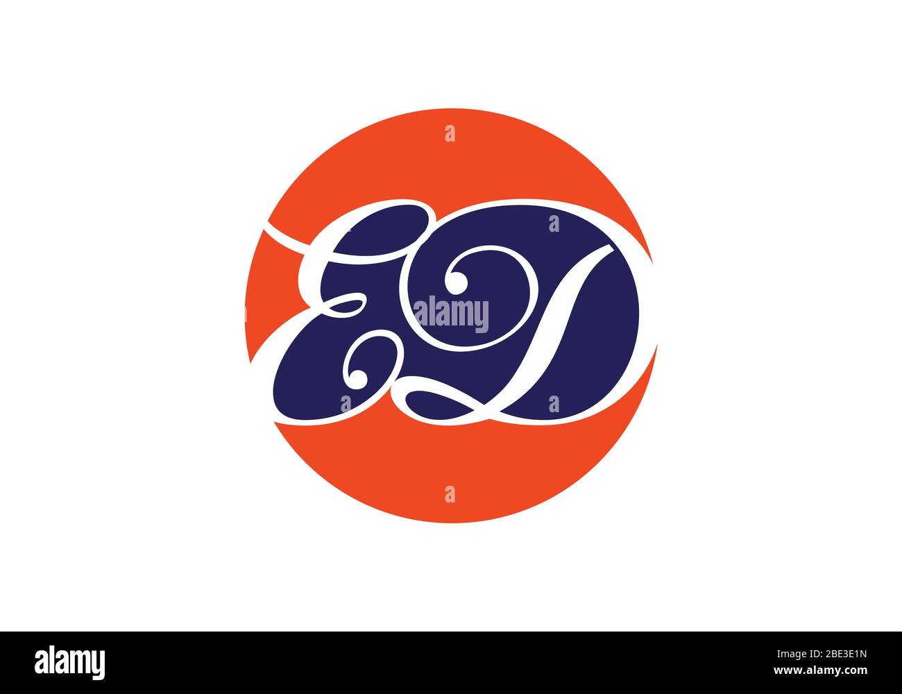 E D Initial Letter Logo design vector template, Graphic Alphabet Symbol ...