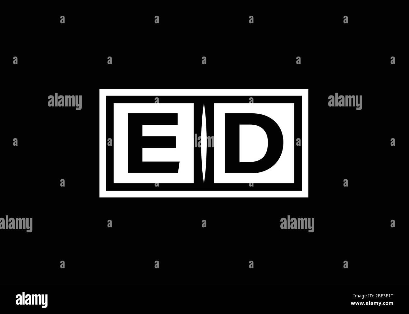 E D Initial Letter Logo design vector template, Graphic Alphabet Symbol ...