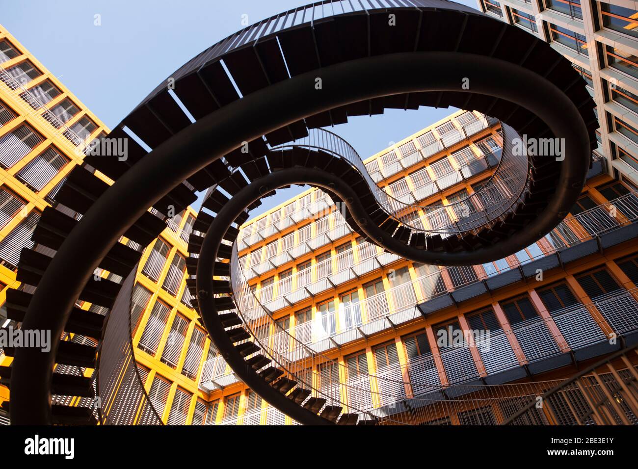 The Endless Staircase, an art installation in the courtyard of an ...